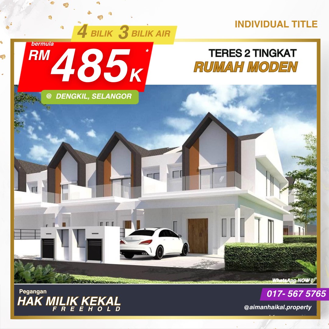 New Rumah Teres 2 Tingkat Freehold Dengkil Putrajaya Cyberjaya Gamuda ...