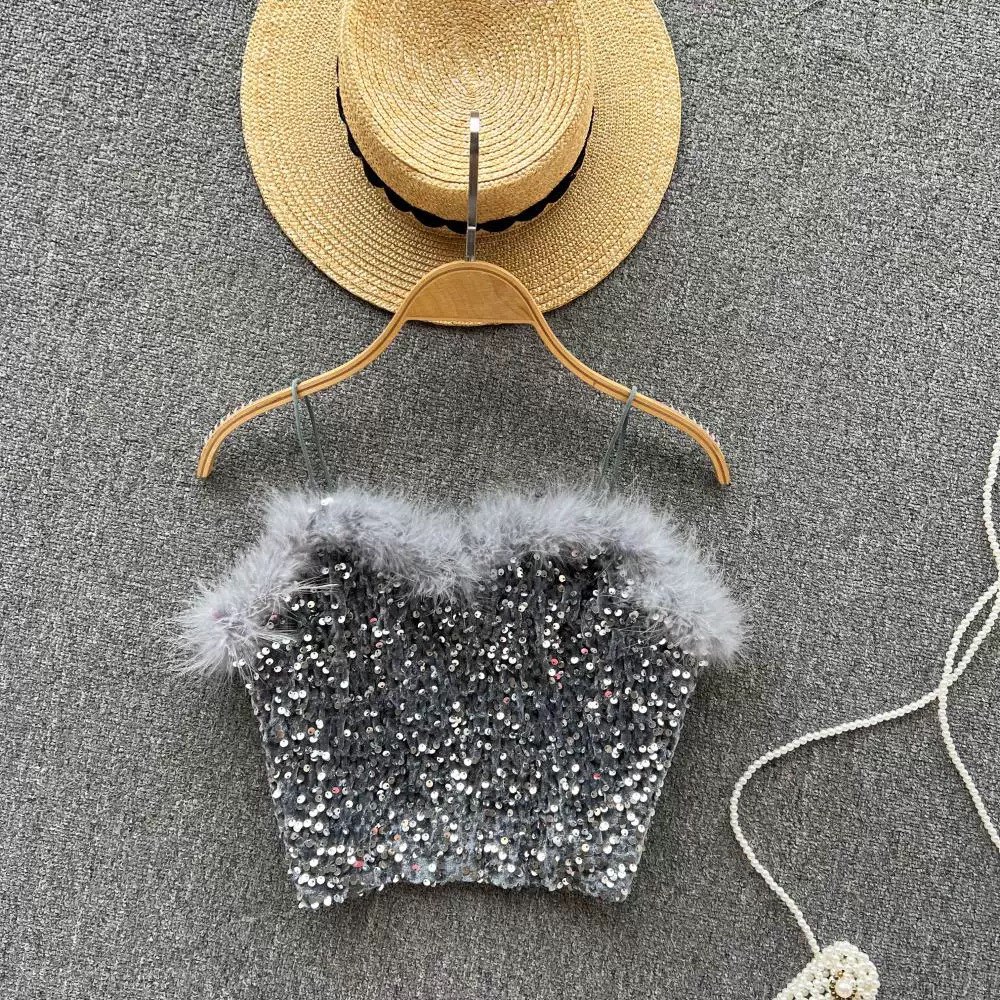 NEW Sequins Top and Bottom Set, Women's Fashion, Dresses & Sets, Sets ...