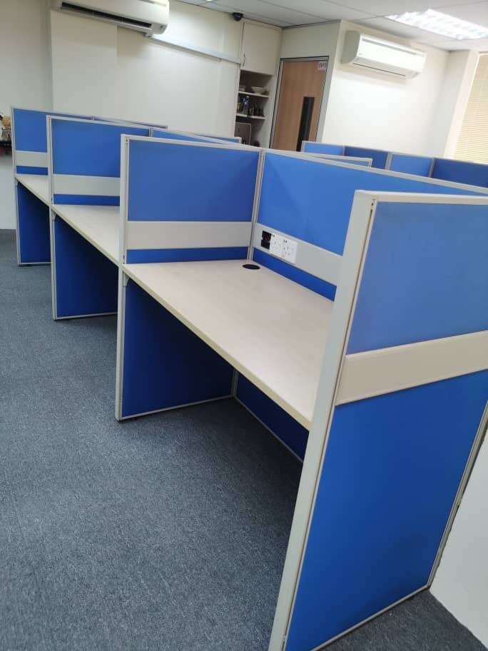 Office Partition Table, Furniture & Home Living, Furniture, Tables ...