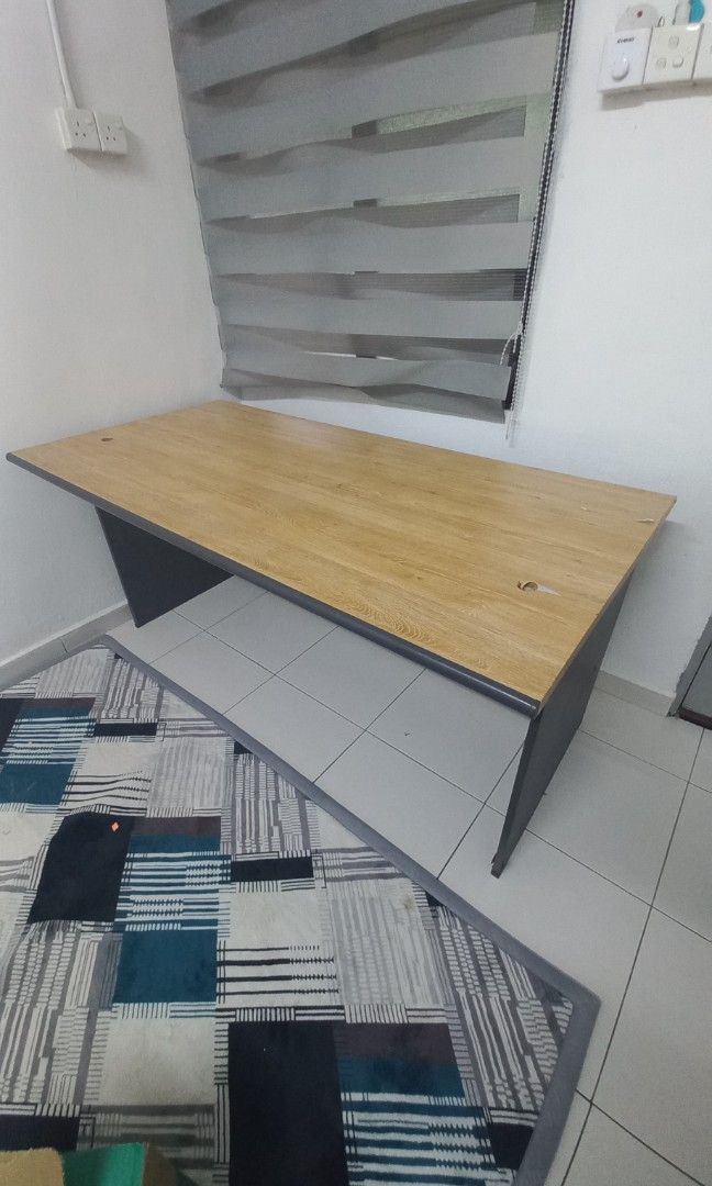 Office Table | Meja Pejabat | Study Desk | Meja Belajar, Furniture ...