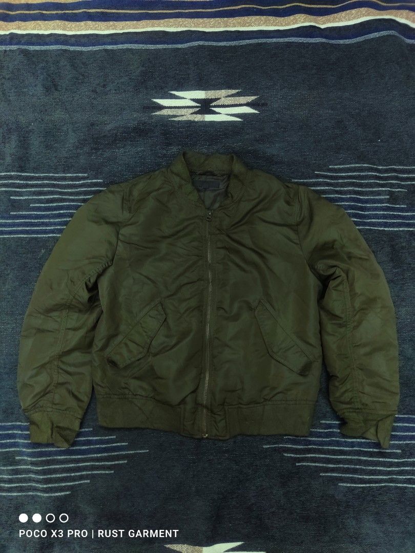 OG NOS UNIQLO Military Bomber Jacket (MA-1), Men's Fashion, Coats ...