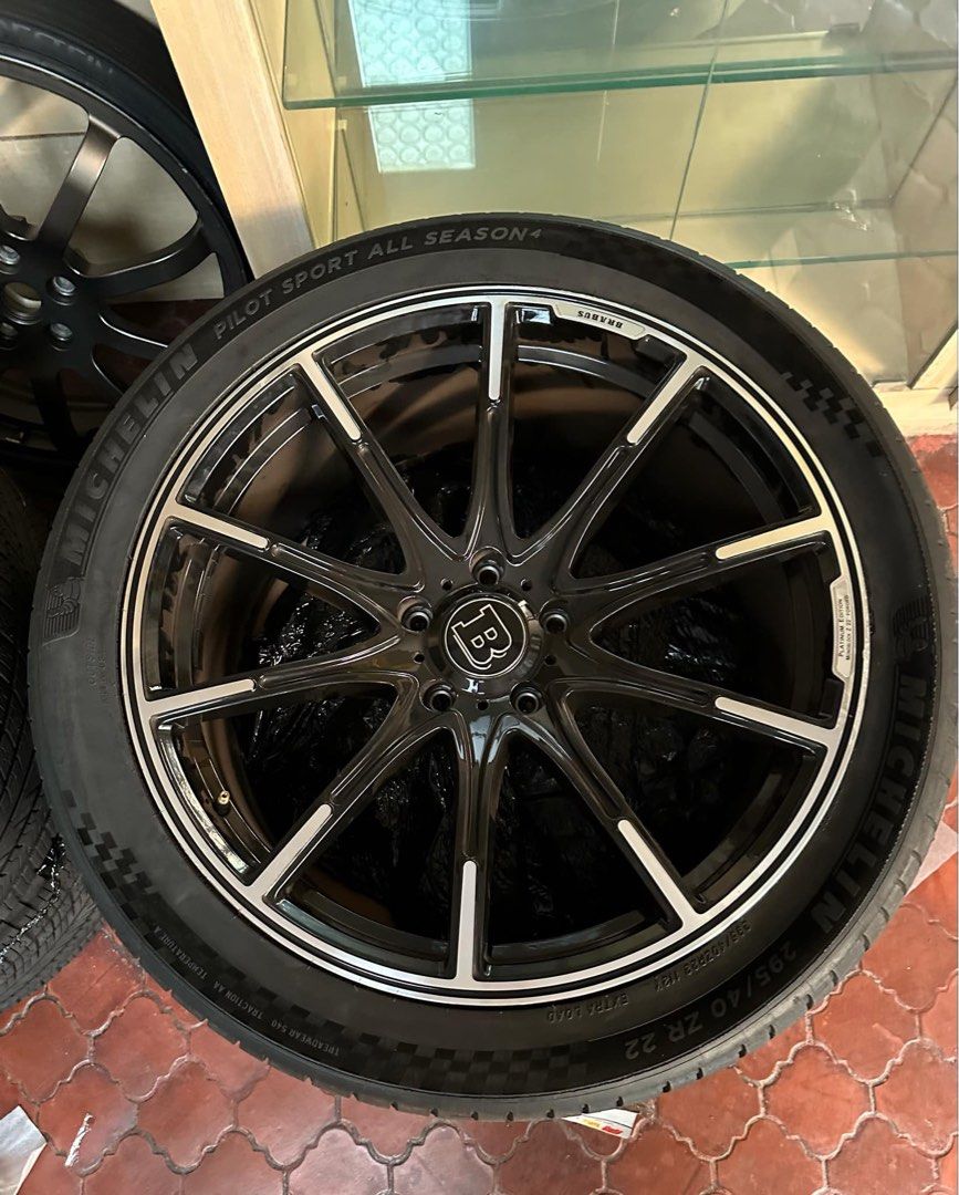 Original Brabus Platinum Edition Monoblock Z 22s Mags / Rims and Tires ...