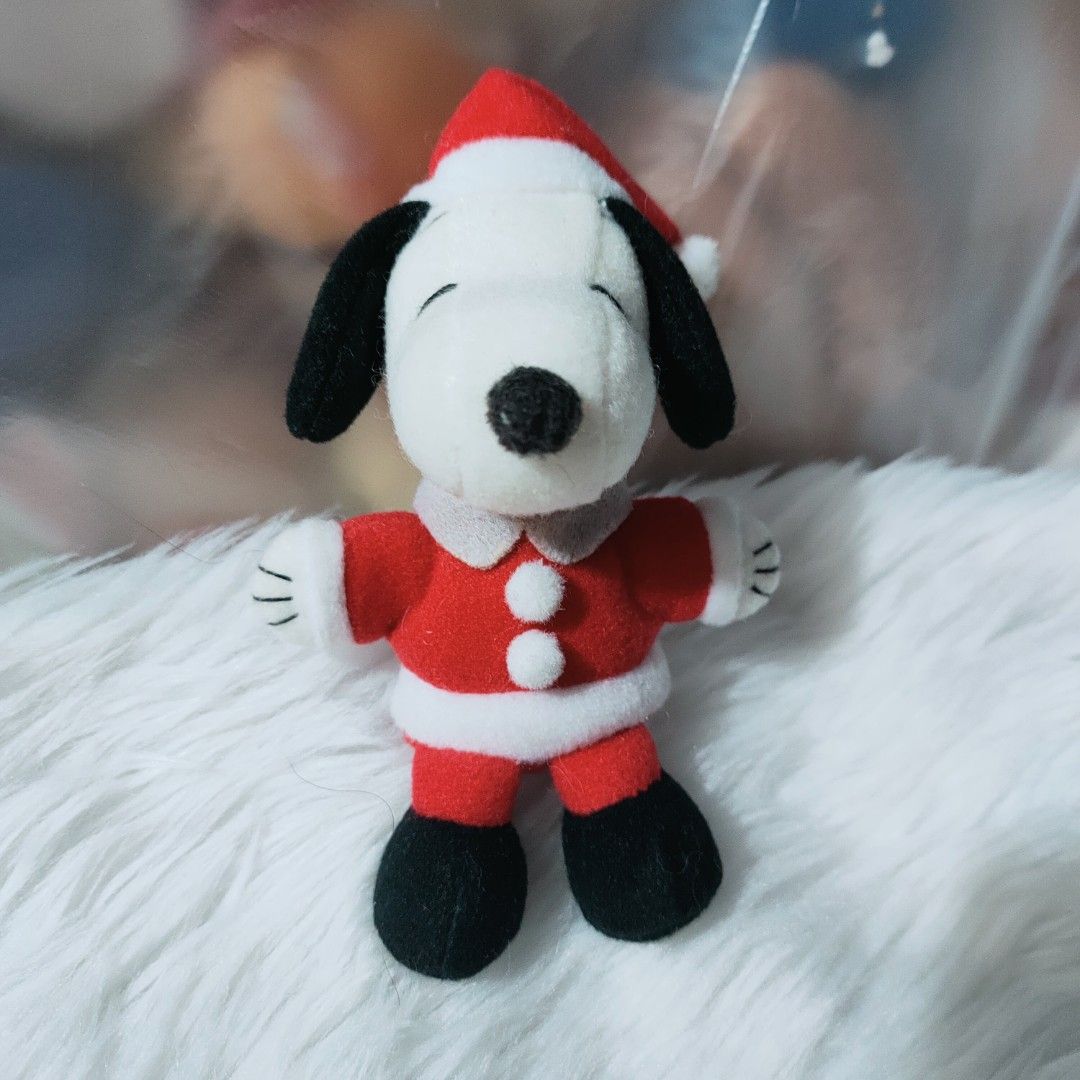 Peanuts Santa Snoopy Finger Puppet Plushie, Hobbies & Toys, Toys ...