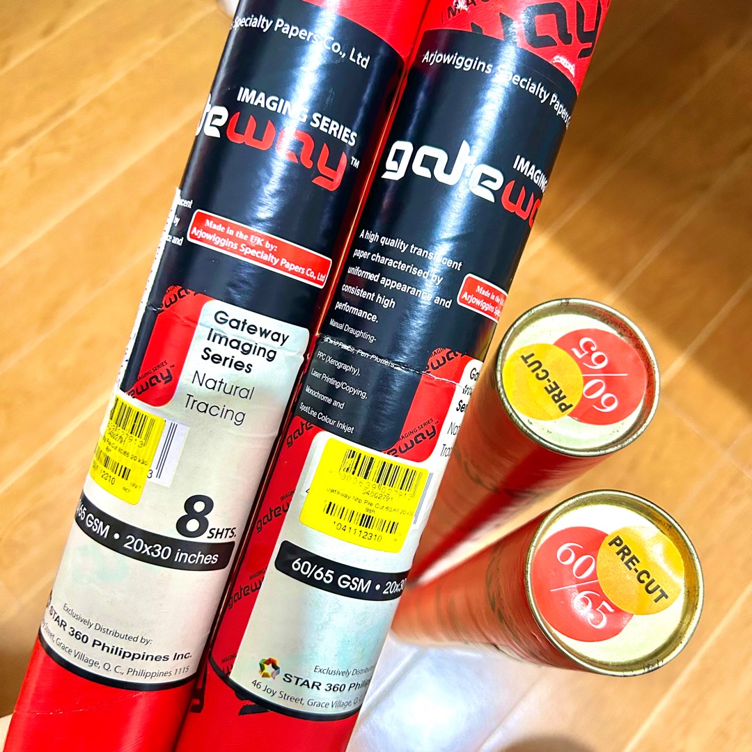 PER PIECE Unopened Gateway Natural Tracing Paper 20" x 30" - 8 sheets ...