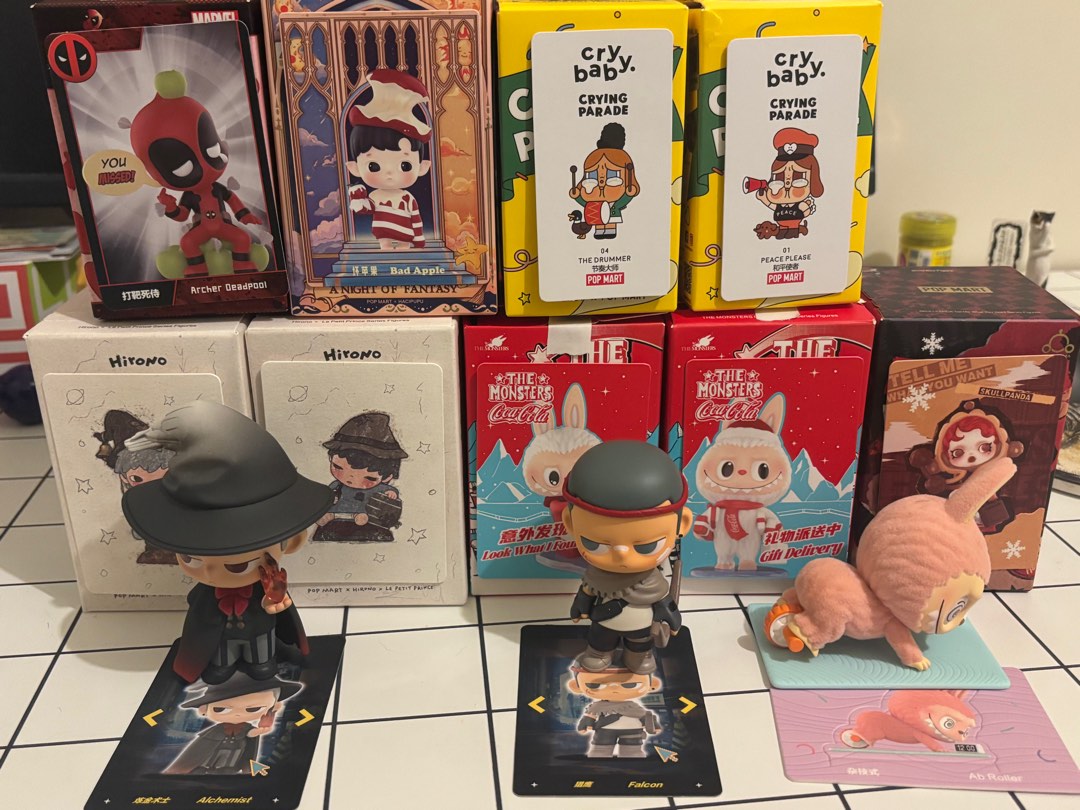 Pop Mart Crybaby Kubo Labubu Hacipupu Deadpool Hirono, Hobbies & Toys ...