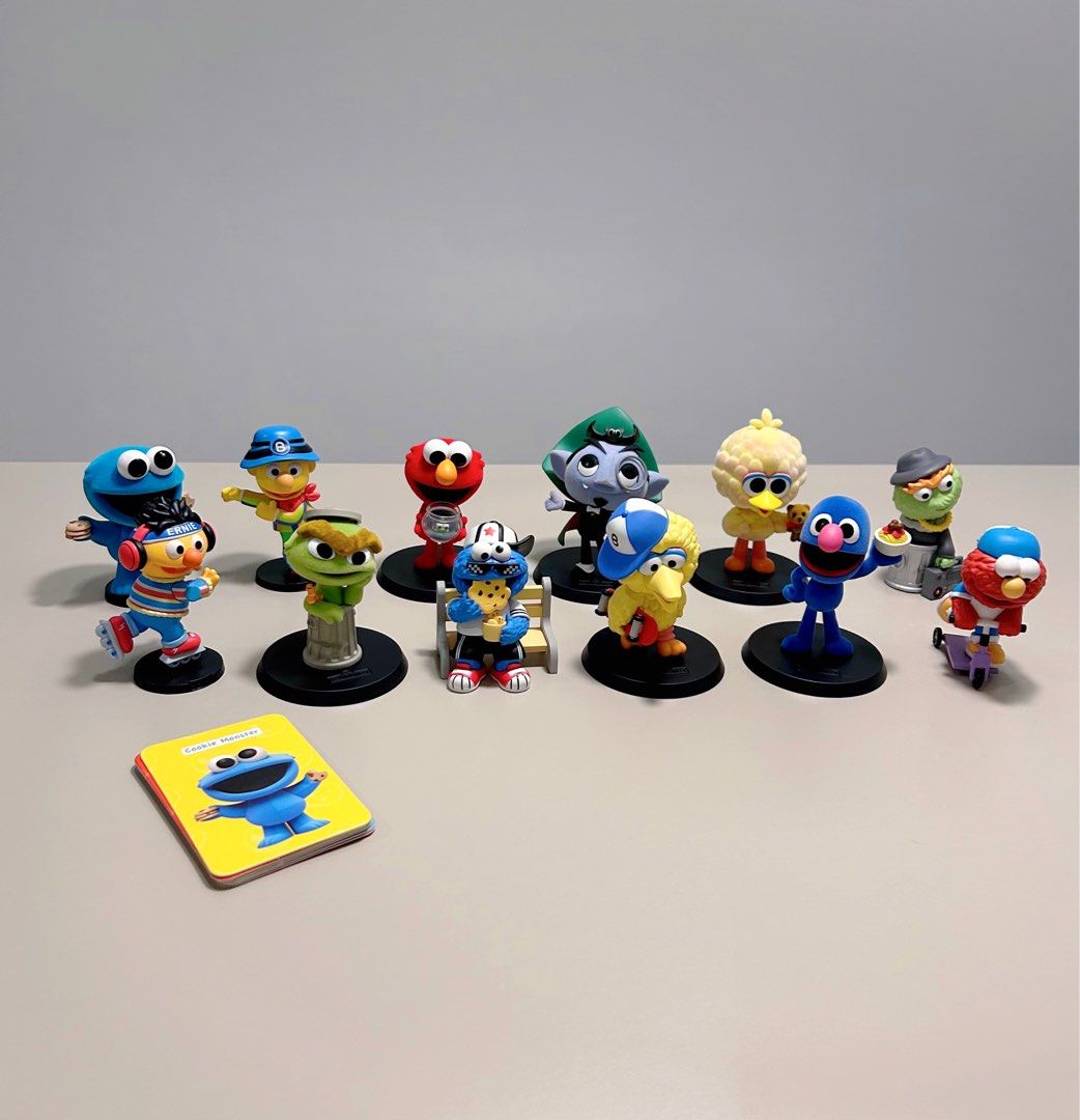 POP MART Sesame Street Street Series Set 12 Blind Boxes Figurines ...