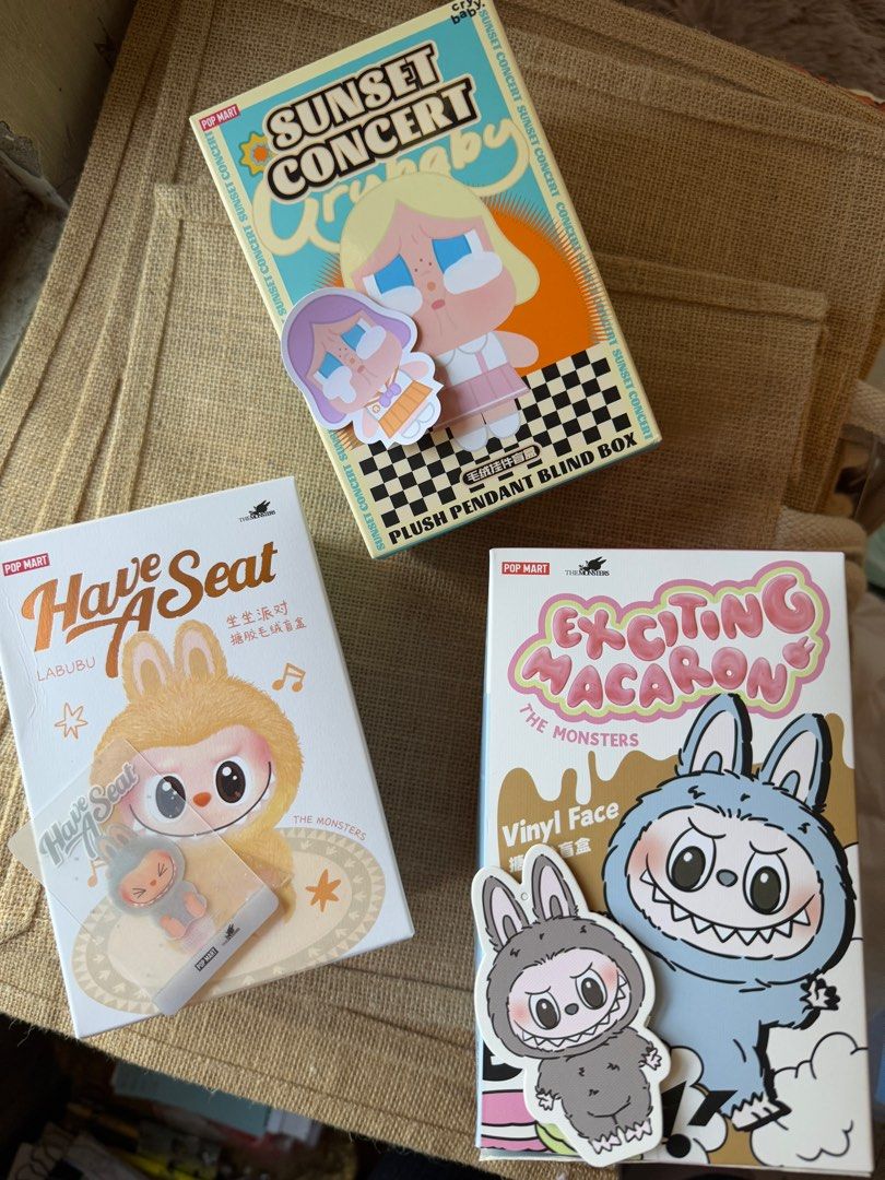 pop mart sunset concert labubu, Hobbies & Toys, Toys & Games on Carousell