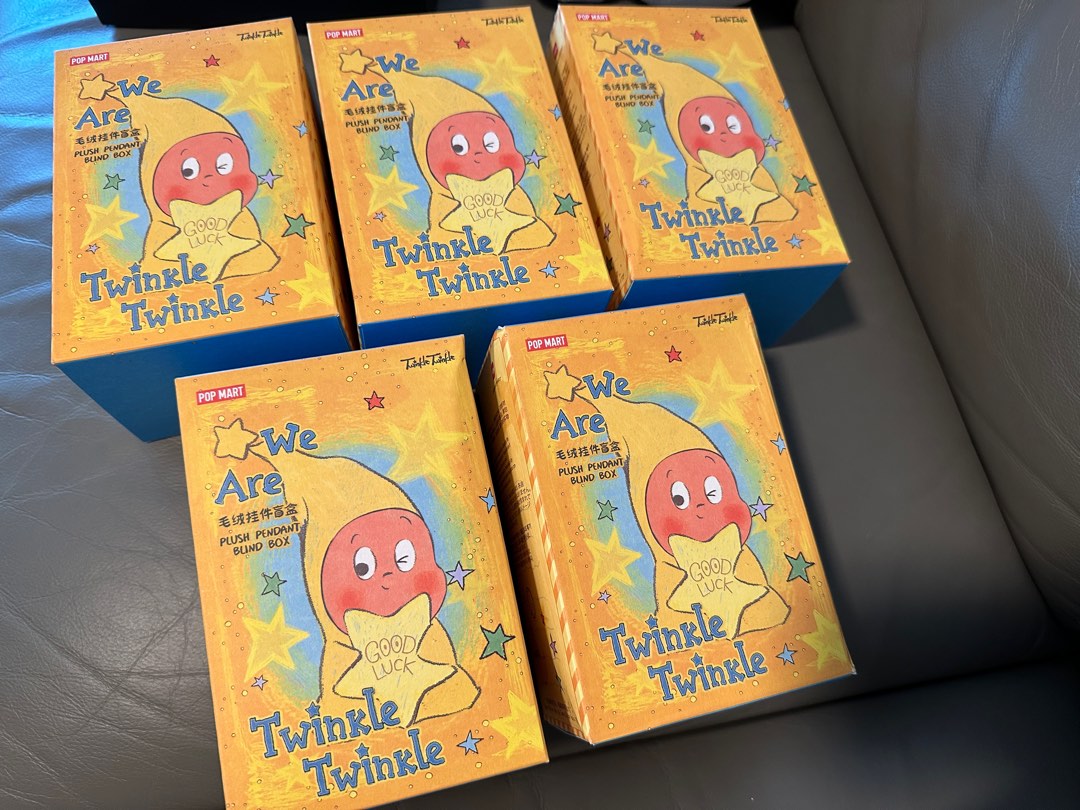 Popmart We Are Twinkle Twinkle Plush Pendant Blind Box, Hobbies & Toys ...