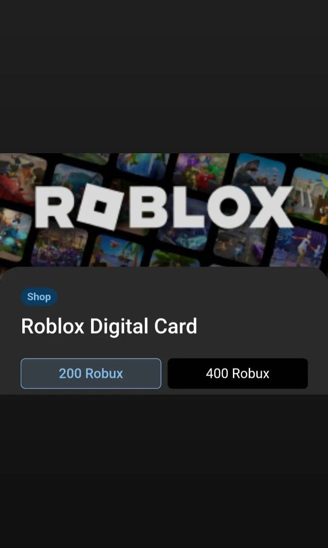 Roblox 400 ROBUX, Video Gaming, Gaming Accessories, In-Game Products on ...
