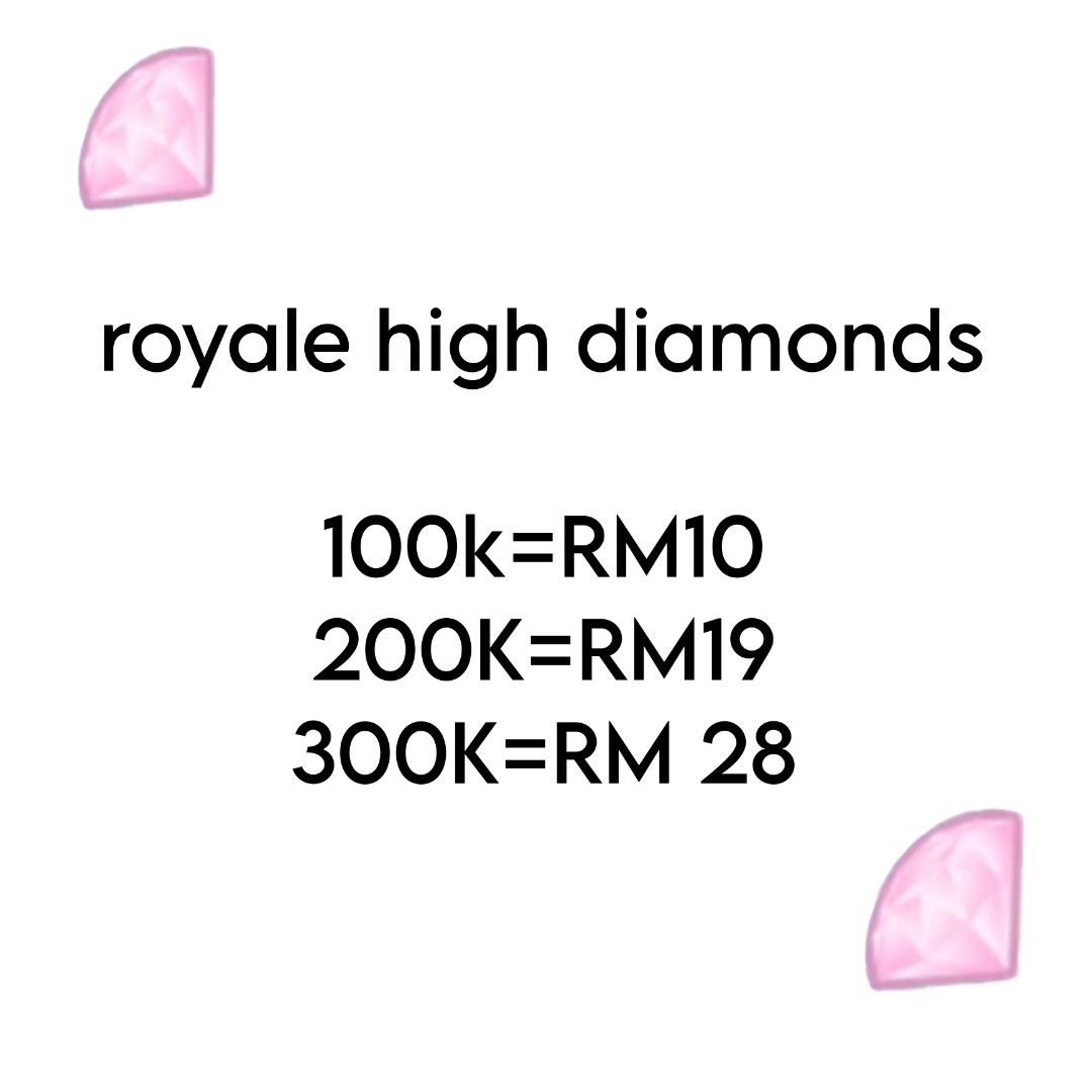 ROYALE HIGH DIAMONDS CHEAP (ROBLOX), Video Gaming, Video Games, Others ...