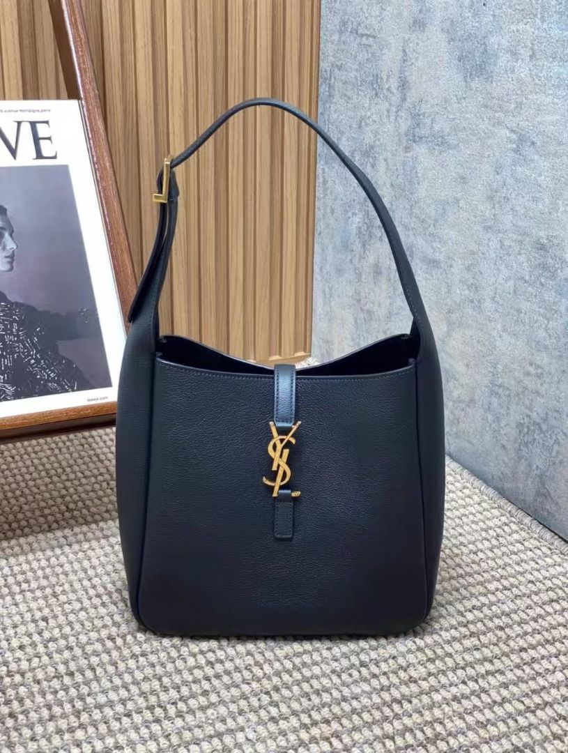 SAIONT LAURENT YSL LE5A7 Hobo bag Shoulder bag full grain cow leather ...