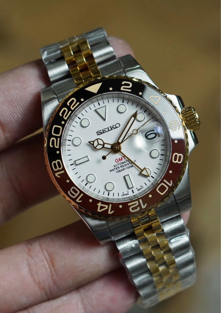 Seiko Polar Rootbeer GMT Mod, Men's Fashion, Watches & Accessories ...