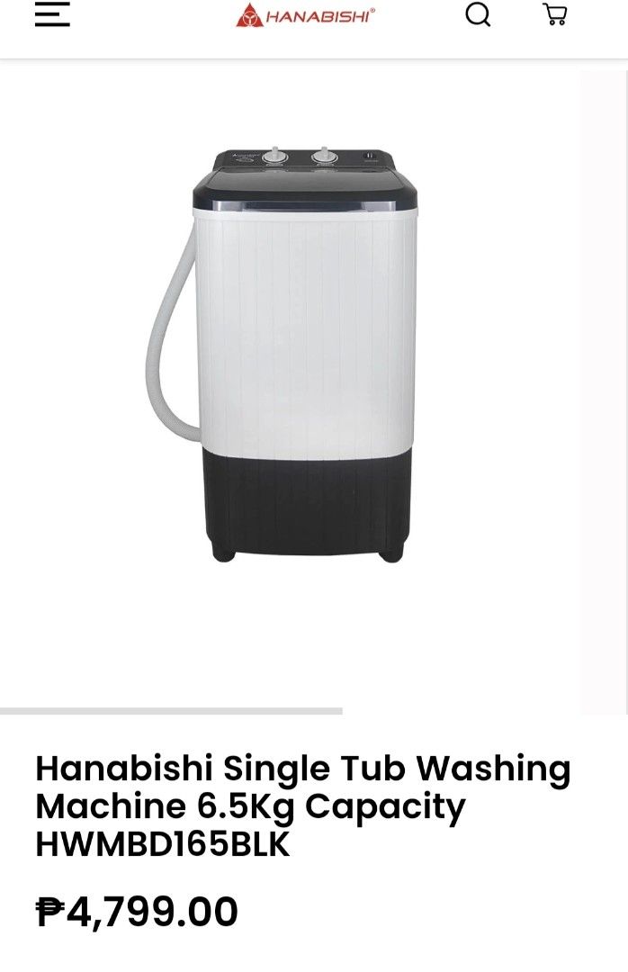 Single Tub Washing Machine, TV & Home Appliances, Washing Machines and ...