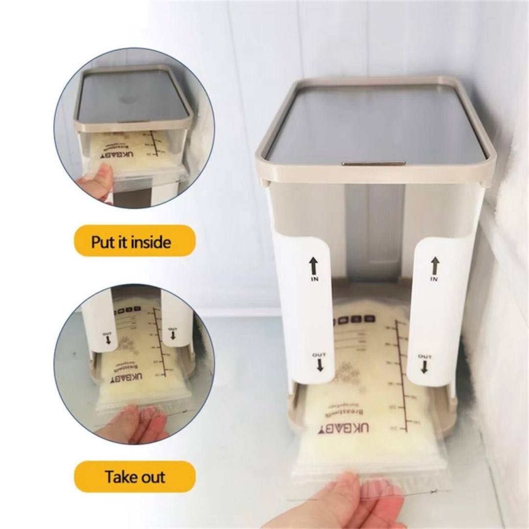 Space-saving Milk Freezer Storage Box Breastmilk Storage Tower First-in ...