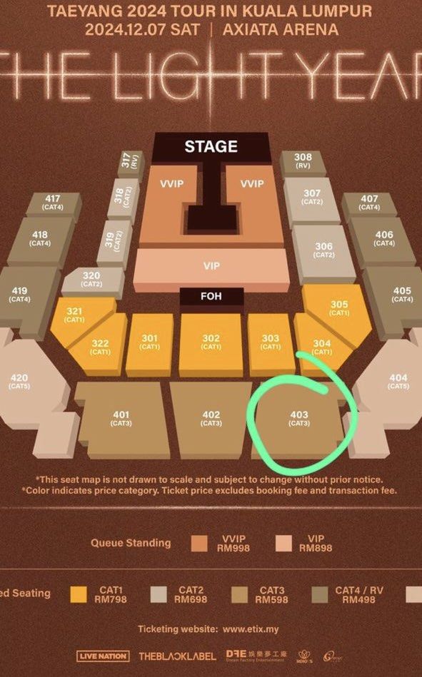Tae Yang Concert In KL, Tickets & Vouchers, Event Tickets on Carousell
