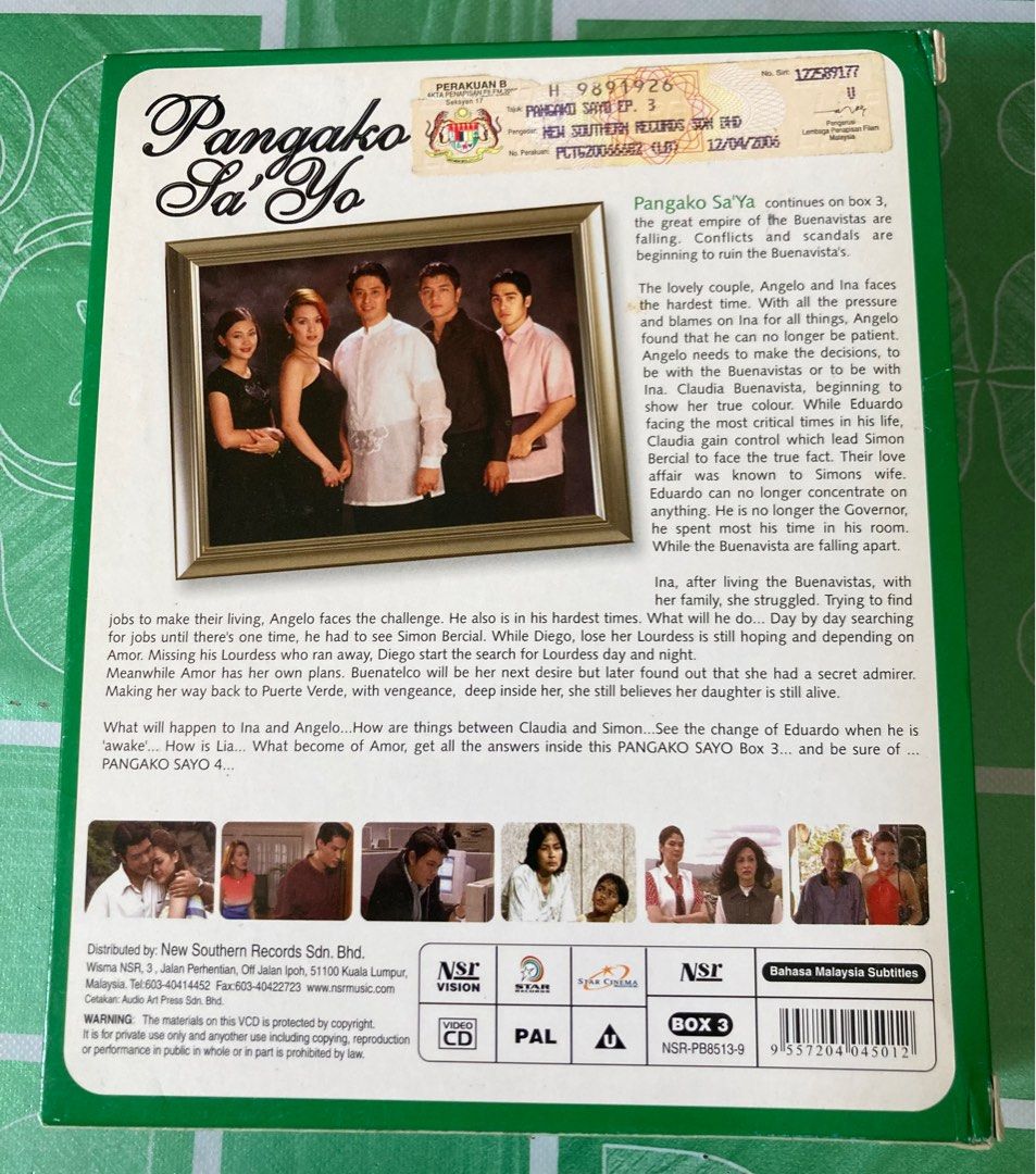 VCD Pangako Sa Yo - Kristine Hermosa & Jericho Rosales (Box 3), Hobbies ...