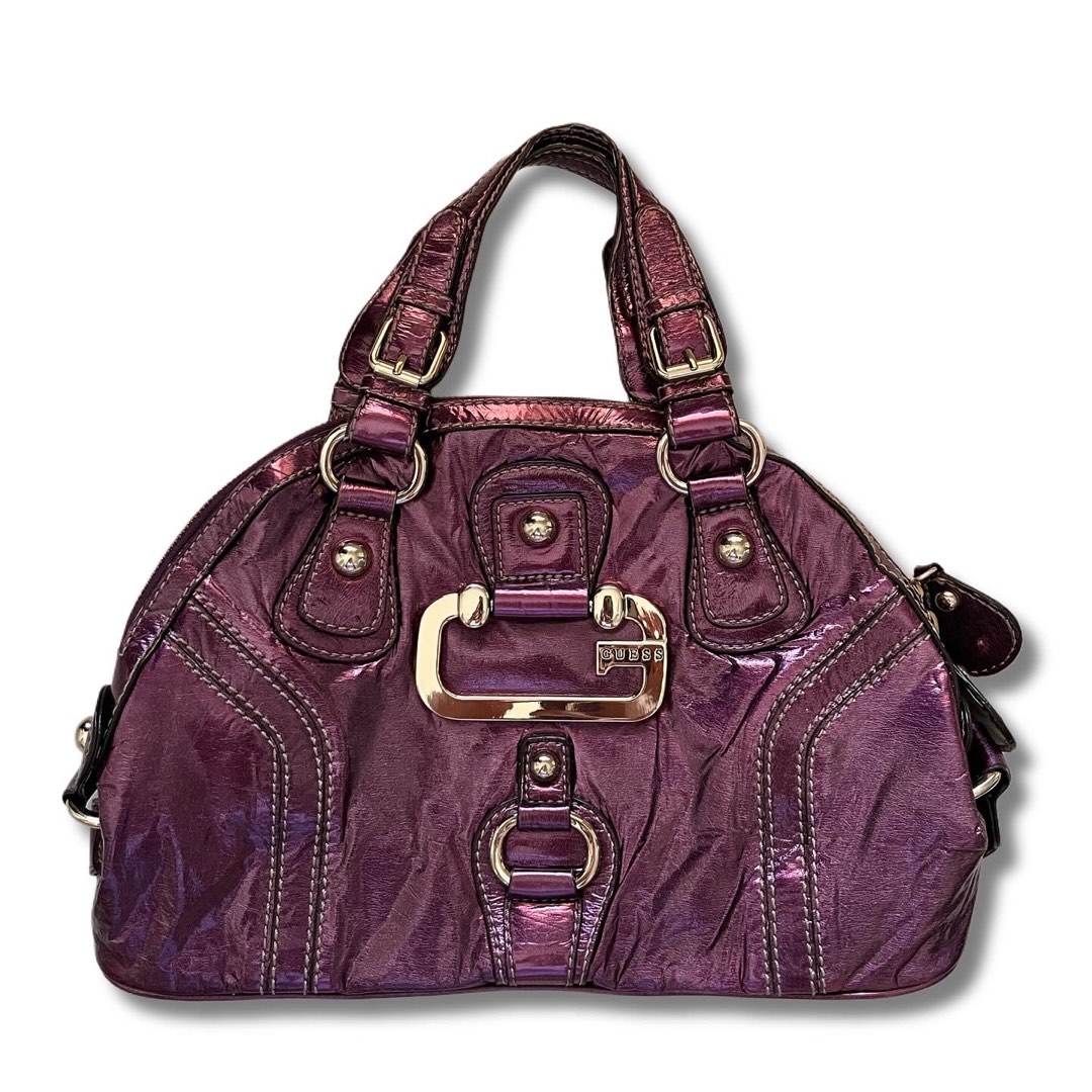 Vintage Guess Purple Bag, Luxury, Bags & Wallets on Carousell