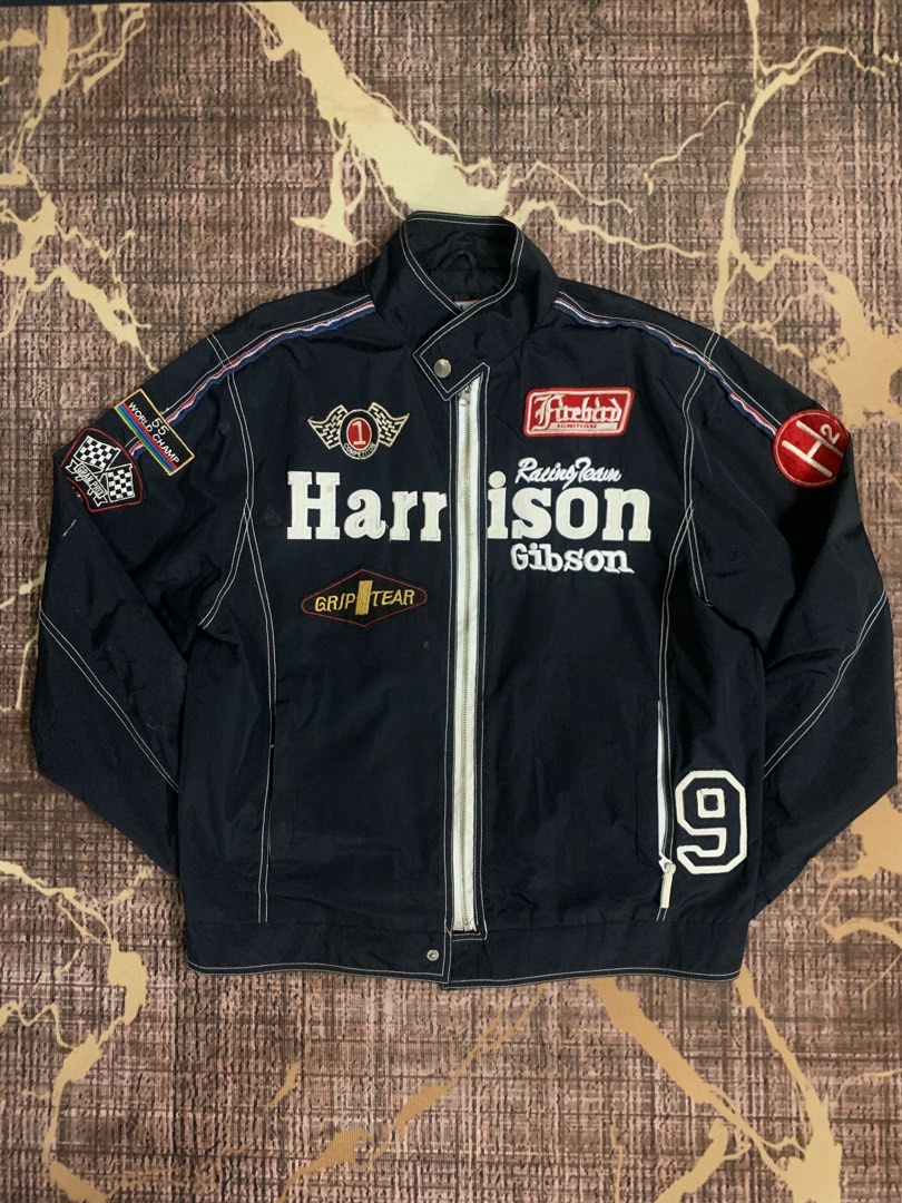 Vintage Harrison Gibson Racing Jacket, Men's Fashion, Coats, Jackets ...
