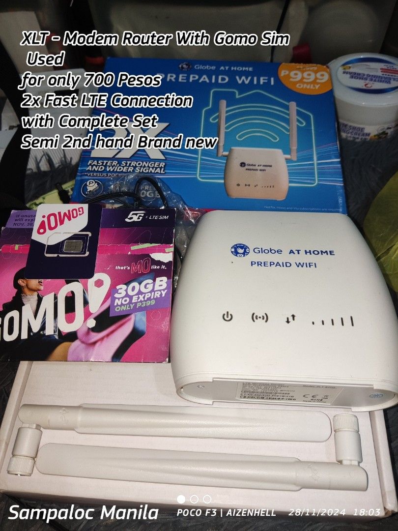 ZLT-S10G Modem Router Globe at Home, TV & Home Appliances, Other Home ...