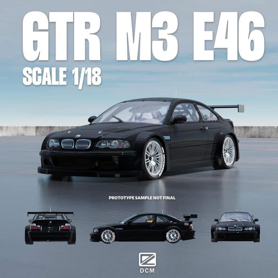 1/18 DCM BMW M3 GTR E46 Need For Speed Version (full opening diecast) - Speed, Black, Advan ...