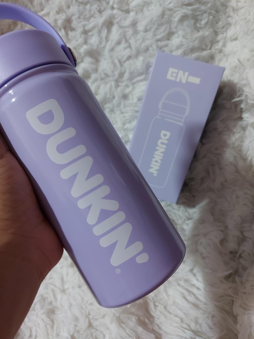 2025_DUNKIN Enhypen Flask PURPLE, Furniture & Home Living, Kitchenware ...