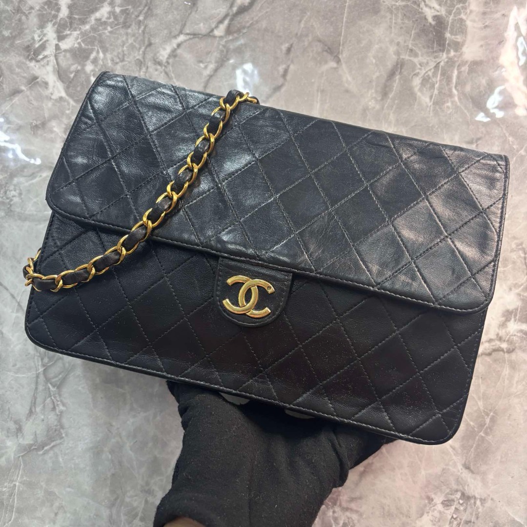247007664 CHANEL BAG CLASSIC FLAP GHW RE COLORED NO CARD, Luxury, Bags ...