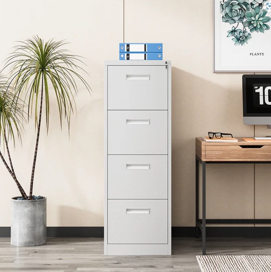 4 SVC-G VERTICAL DRAWER FILING CABINET with Key, STORAGE FURNITURE ...