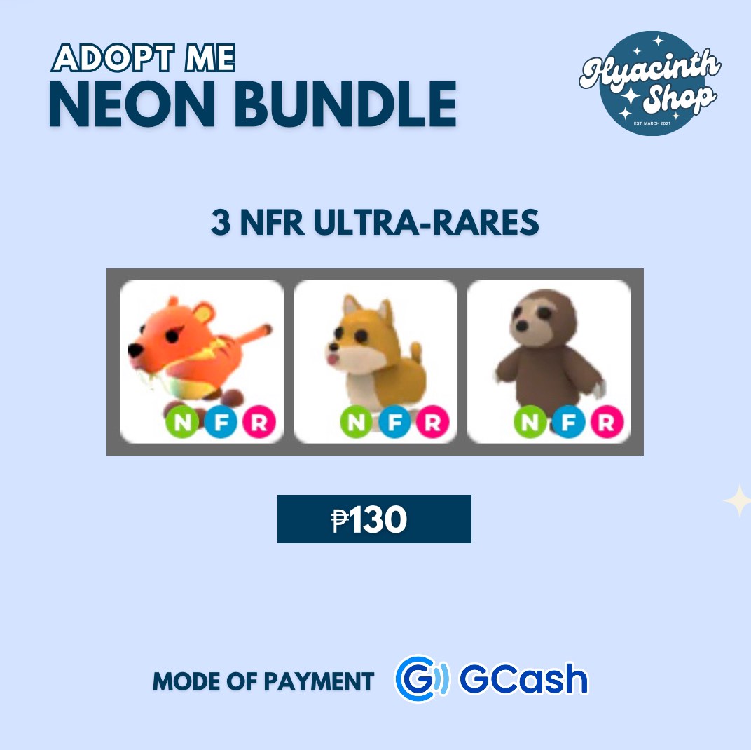 Adopt Me 3 NFR Ultra-Rare Bundle, Hobbies & Toys, Toys & Games on Carousell