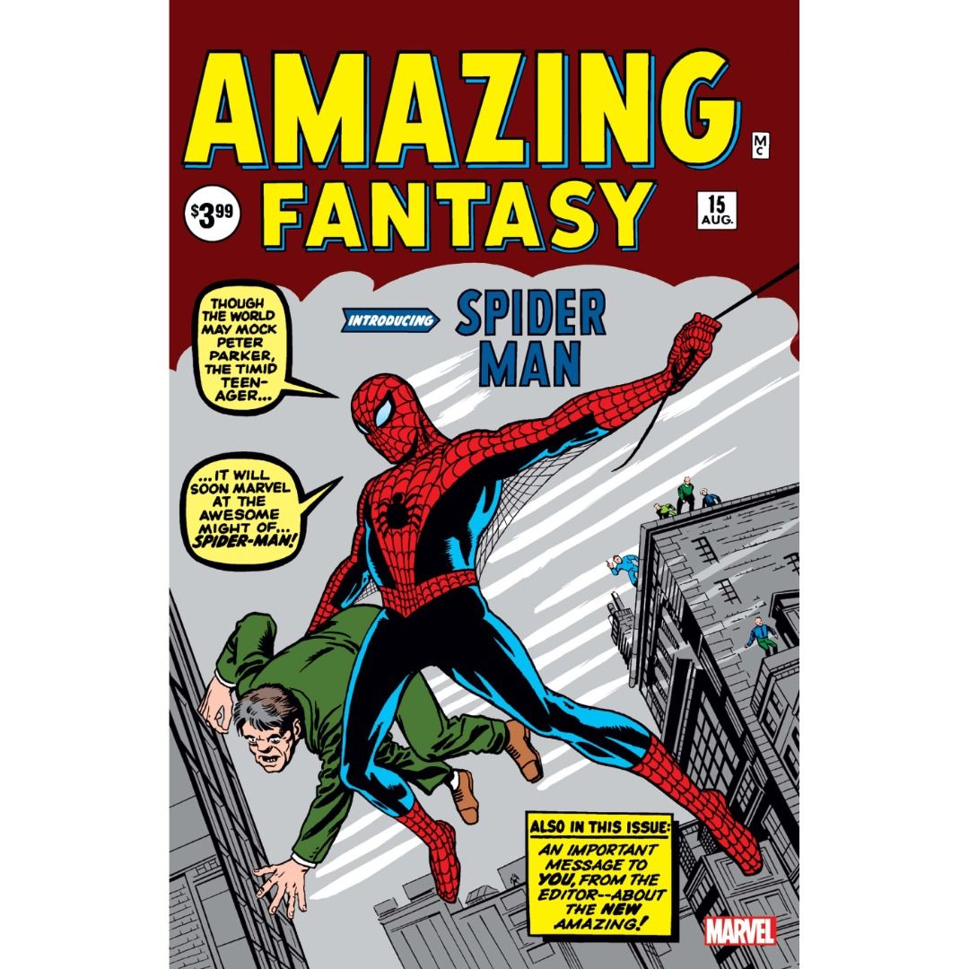 Amazing Fantasy 15 Spider-Man peter parker spiderman spidey Facsimile Edition (2019) #1 stan lee ...