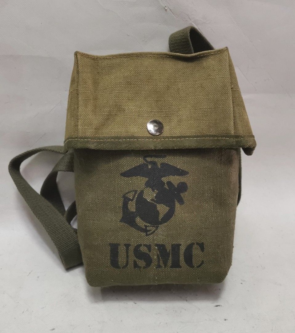ARMY FORCE GEAR USMC UNITED STATES MARINE CORPS TEXT CANVAS CROSSBODY ...