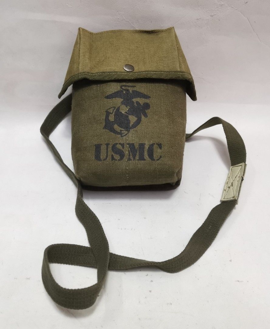 ARMY FORCE GEAR USMC UNITED STATES MARINE CORPS TEXT CANVAS CROSSBODY ...