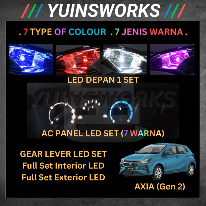 Axia (Gen 2) High Quality LED 1 Set Aircond Panel / Gear / Socket ...