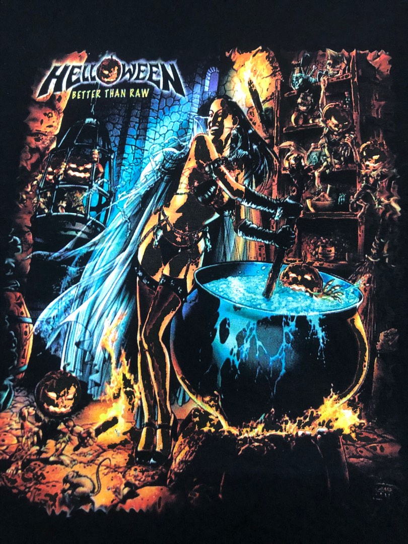 Band Tee Helloween For Sales, Men's Fashion, Tops & Sets, Tshirts ...