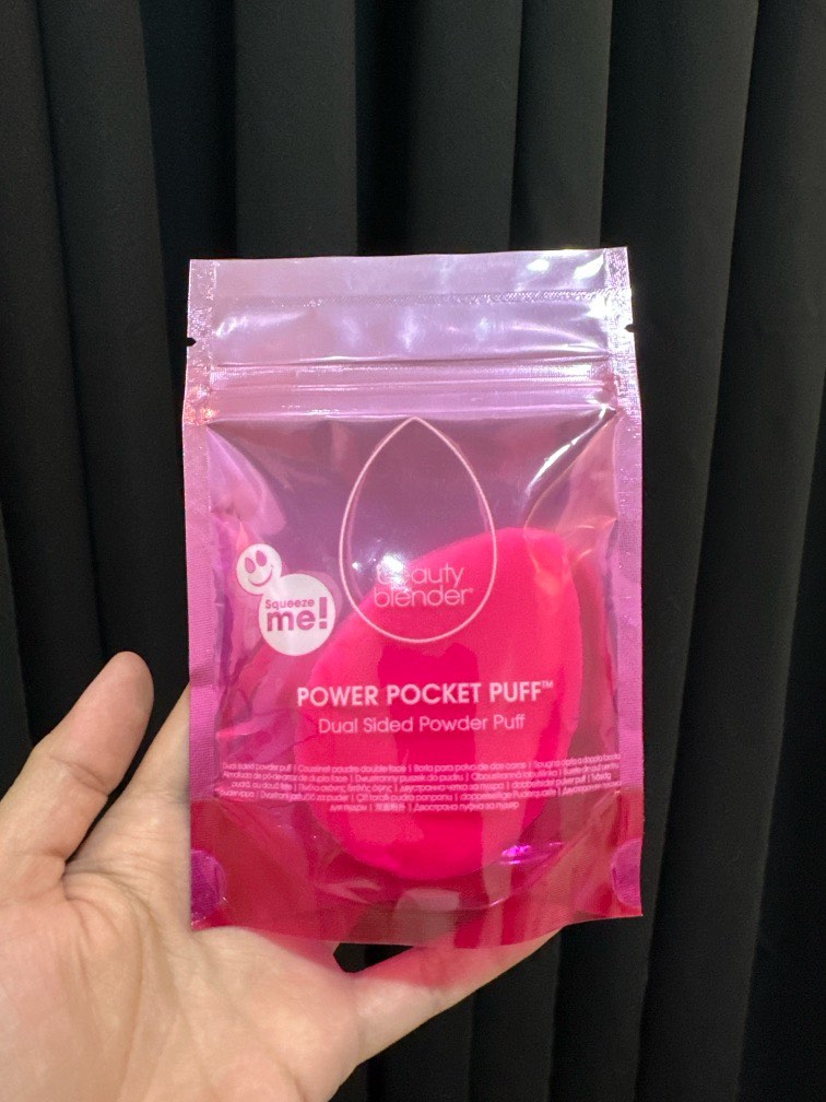 Beautyblender Power Pocket Puff Dual Sided Powder Puff, Beauty ...