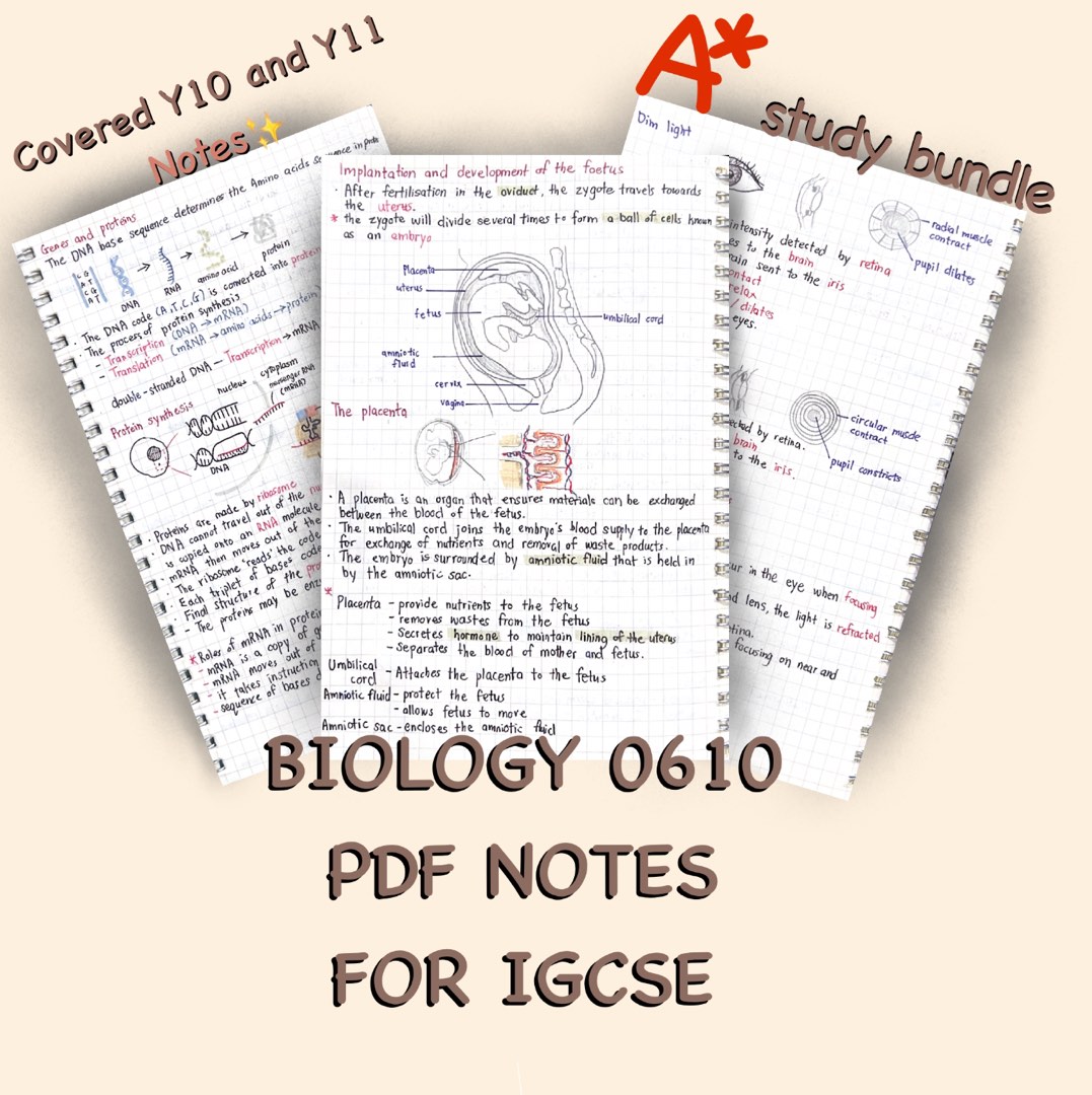 Biology 0610 IGCSE PDF NOTE, Hobbies & Toys, Books & Magazines ...