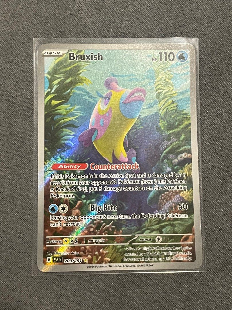 Bruxish Illustration Rare (200/191) - Pokemon Surging Sparks (SSP ...