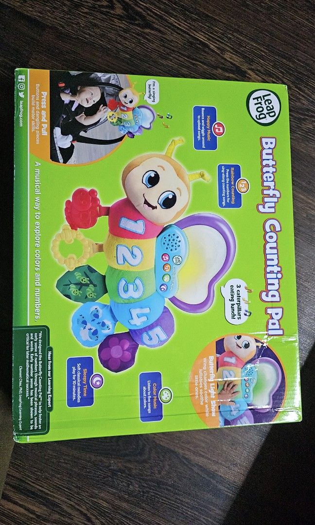 Butterfly Counting Pal Leap Frog, Hobbies & Toys, Toys & Games on Carousell