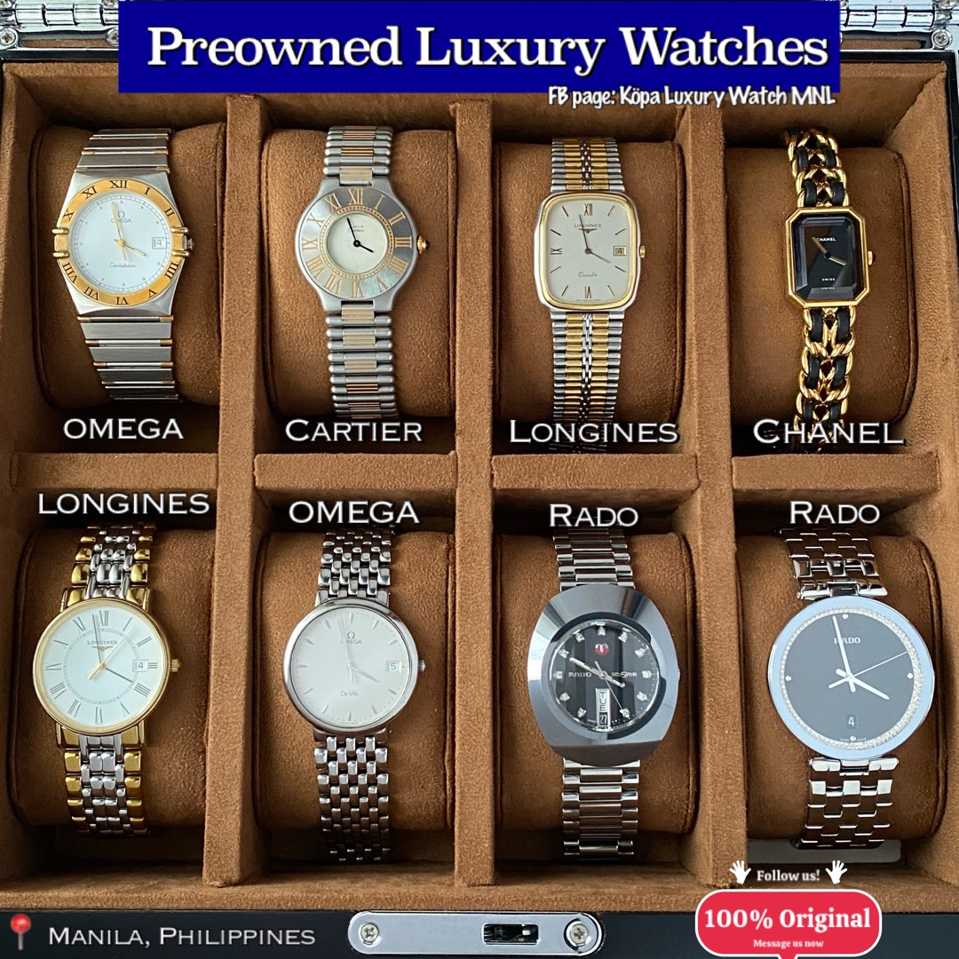 Cartier OMEGA CHANEL LONGINES RADO Watches, Luxury, Watches on Carousell