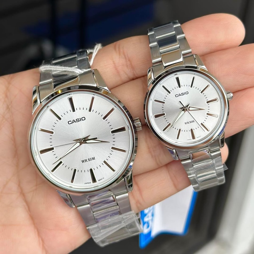Casio Couple Watch Set, Women's Fashion, Watches & Accessories, Watches ...
