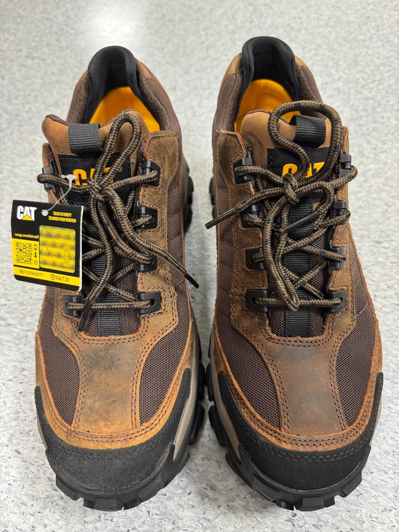 Caterpillar Men's INVADER Steel Toe Work Shoe /ASTM F2413-18 DARK BROWN ...