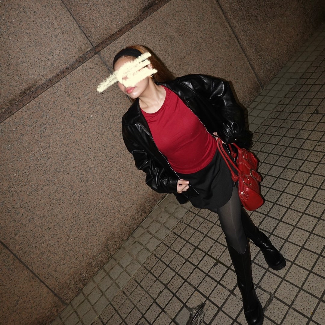 Cherry Red Longsleeves Top, Women's Fashion, Tops, Longsleeves on Carousell