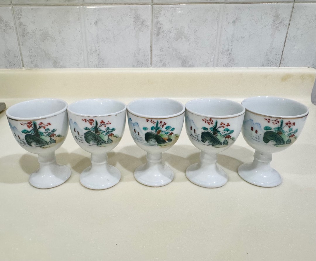 Chinese Bai Jiu Goblet Cup, Furniture & Home Living, Kitchenware ...