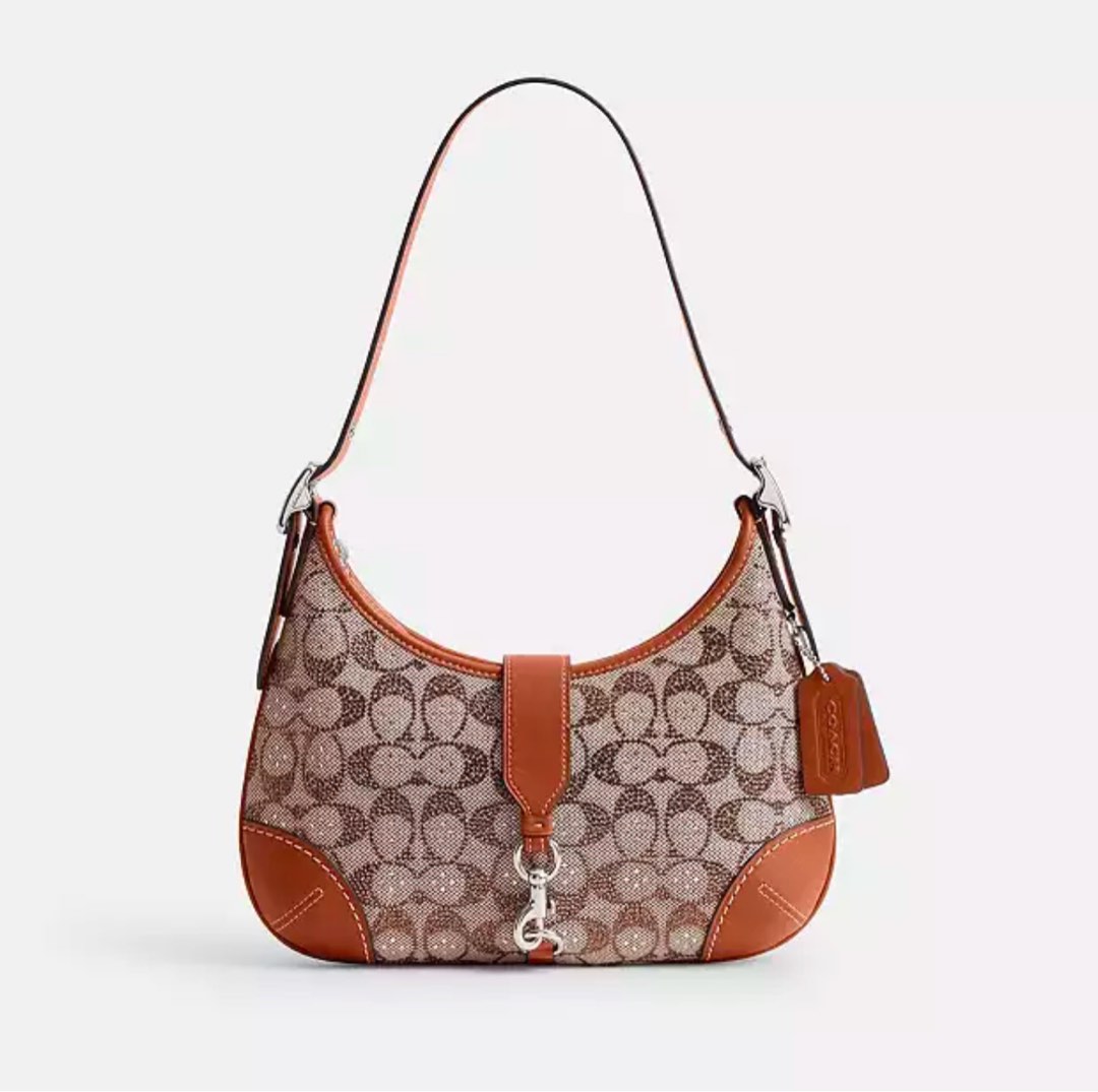 Coach Hamptons Hobo Bag in Crystal Signature Jacquard, Luxury, Bags ...