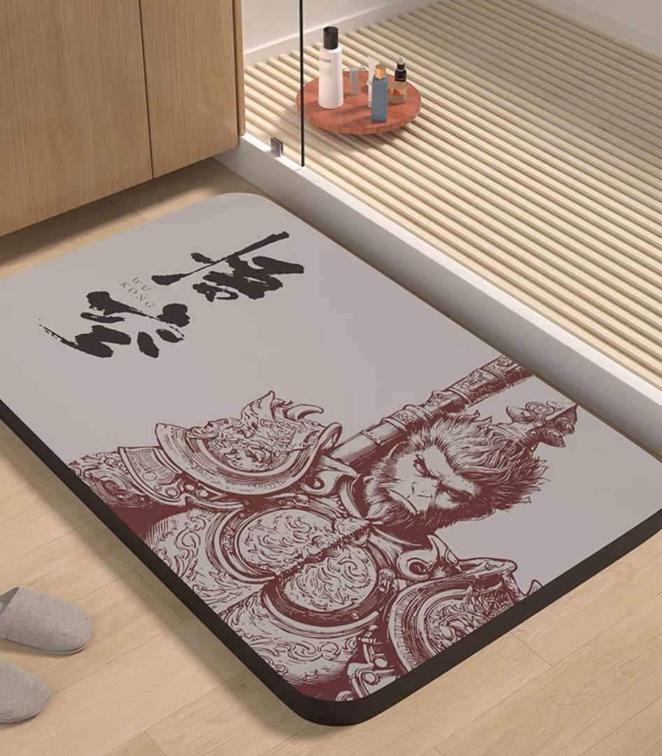 Diatomite Floor Mat : Black Myth Wukong, Furniture & Home Living ...