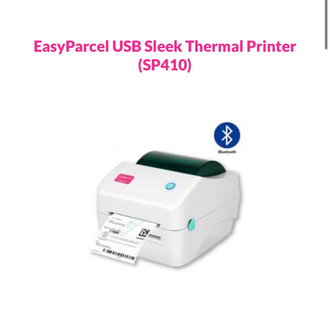 Easyparcel Bluetooth thermal label printer, Computers & Tech, Printers ...