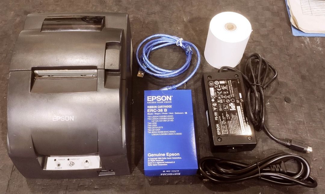 EPSON TM-U220B USB PORT RECEIPT PRINTER DOT MATRIX (USED), Computers ...