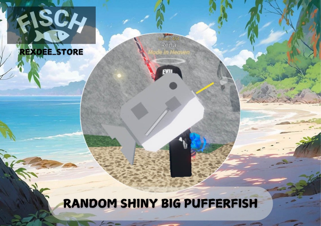 Fisch Random Shiny Big Pufferfish, Video Gaming, Video Games, Others on ...