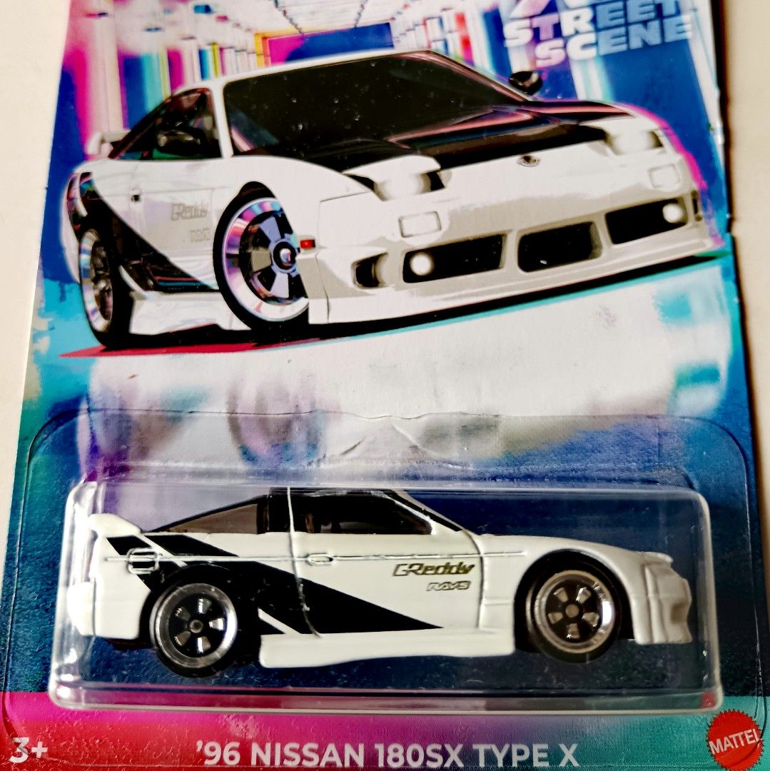 HOT WHEELS 90s STREET SCENE '96 Nissan 180SX Type X Diecast 1:64 Scale, Hobbies & Toys, Toys ...