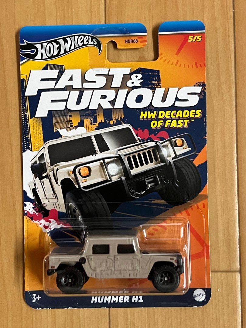 HotWheels Fast & Furious HW Decades of Fast Hummer H1, 興趣及遊戲, 玩具 & 遊戲類 ...