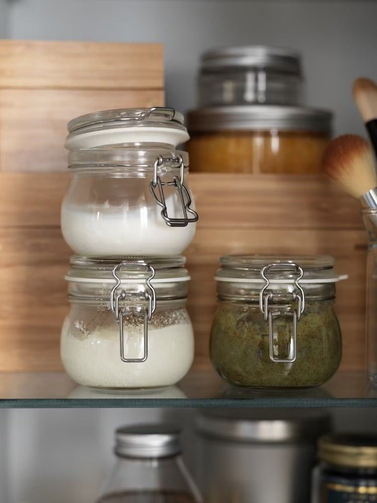 IKEA mini jar KORKEN with lid, Furniture & Home Living, Kitchenware ...